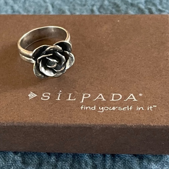Silpada | Jewelry | Silpada Oxidized Sterling Silver Rose Bud Flower ...